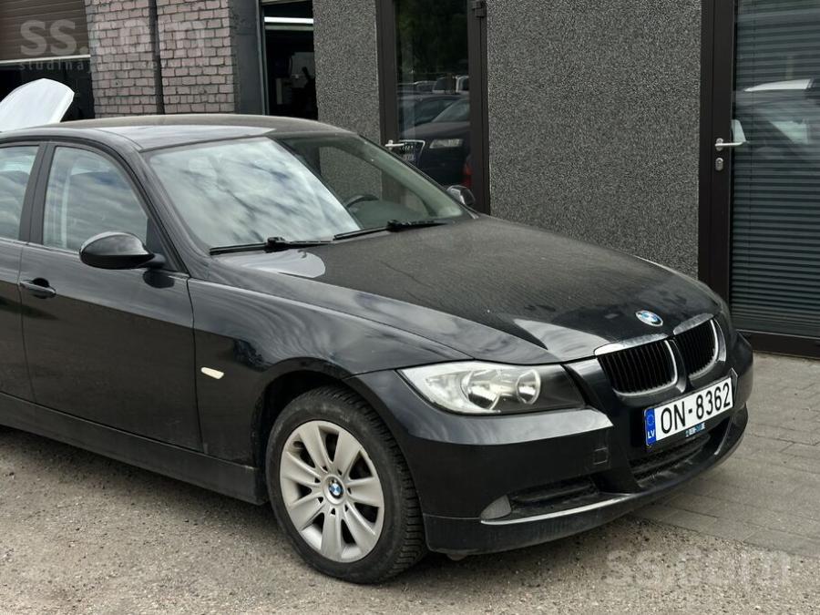 Black BMW 318 2007 in Riga, with an engine capacity of 2.00 L and mileage of 0 thousand km for 2300 €, photo 7 on AUTOMOTO.COM.LV