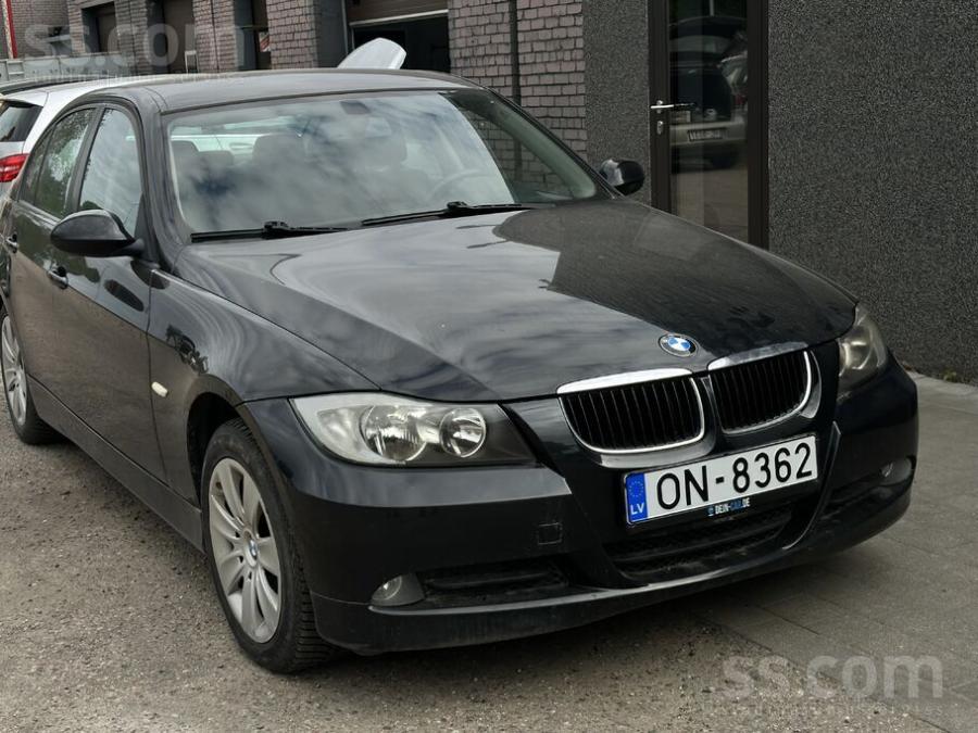 Black BMW 318 2007 in Riga, with an engine capacity of 2.00 L and mileage of 0 thousand km for 2300 €, photo 8 on AUTOMOTO.COM.LV
