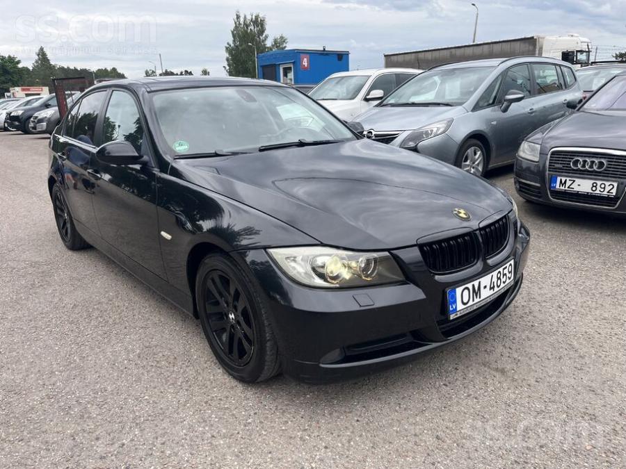 Black BMW 318 2008 in Riga, with an engine capacity of 2.00 L and mileage of 0 thousand km for 3850 €, photo 3 on AUTOMOTO.COM.LV