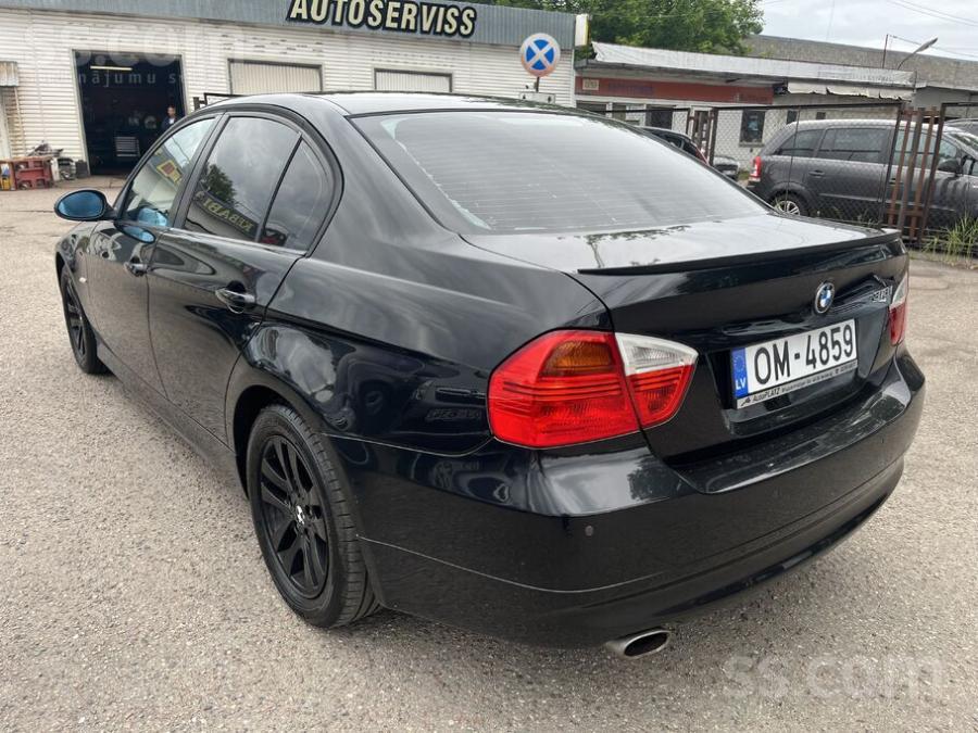 Black BMW 318 2008 in Riga, with an engine capacity of 2.00 L and mileage of 0 thousand km for 3850 €, photo 6 on AUTOMOTO.COM.LV