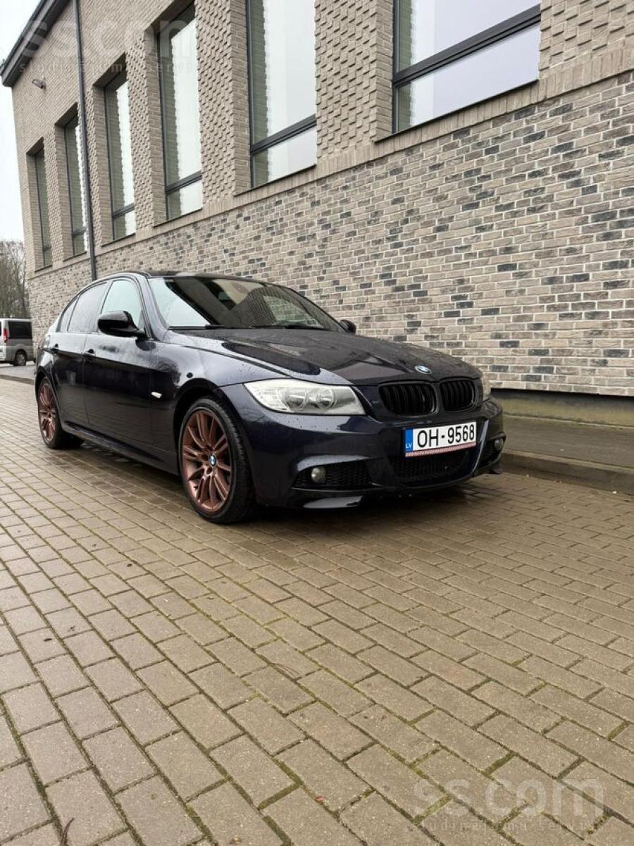 Black BMW 318 2009 in Talsi, with an engine capacity of 2.00 L and mileage of 263 thousand km for 6750 €, photo 2 on AUTOMOTO.COM.LV