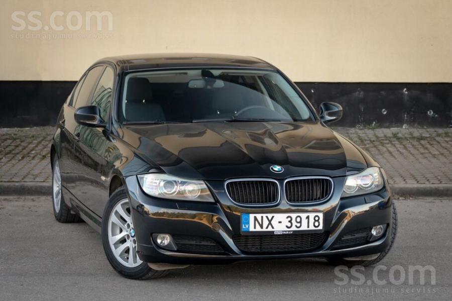 Black BMW 318 2009 in Talsi, with an engine capacity of 2.00 L and mileage of 294 thousand km for 5390 €, photo 1 on AUTOMOTO.COM.LV
