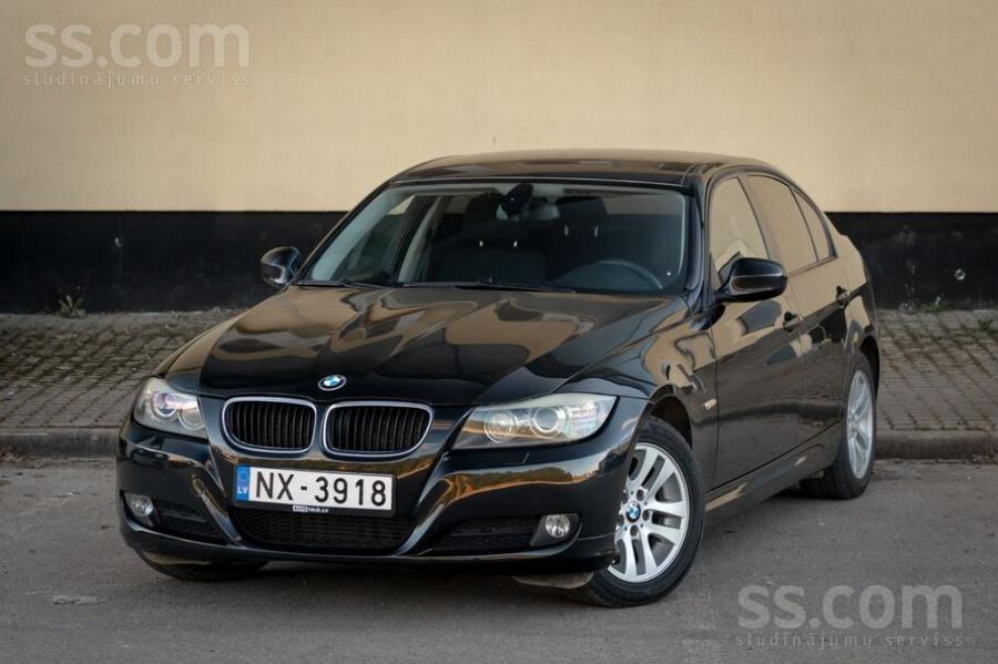 Black BMW 318 2009 in Talsi, with an engine capacity of 2.00 L and mileage of 294 thousand km for 5390 €, photo 3 on AUTOMOTO.COM.LV