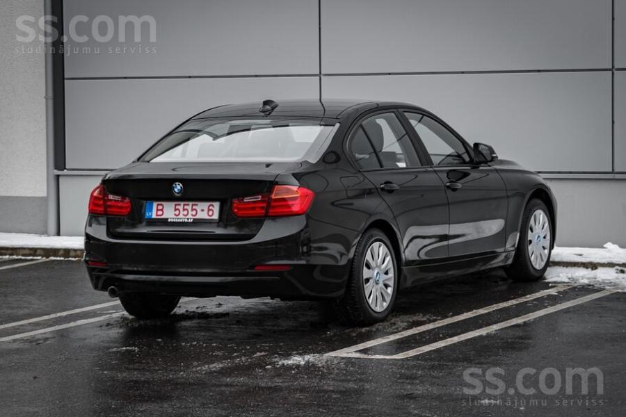Black BMW 318 2012 in Riga, with an engine capacity of 2.00 L and mileage of 0 thousand km for 10250 €, photo 4 on AUTOMOTO.COM.LV