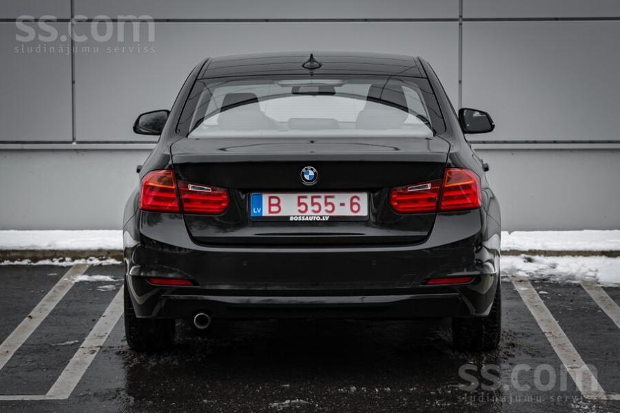 Black BMW 318 2012 in Riga, with an engine capacity of 2.00 L and mileage of 0 thousand km for 10250 €, photo 5 on AUTOMOTO.COM.LV
