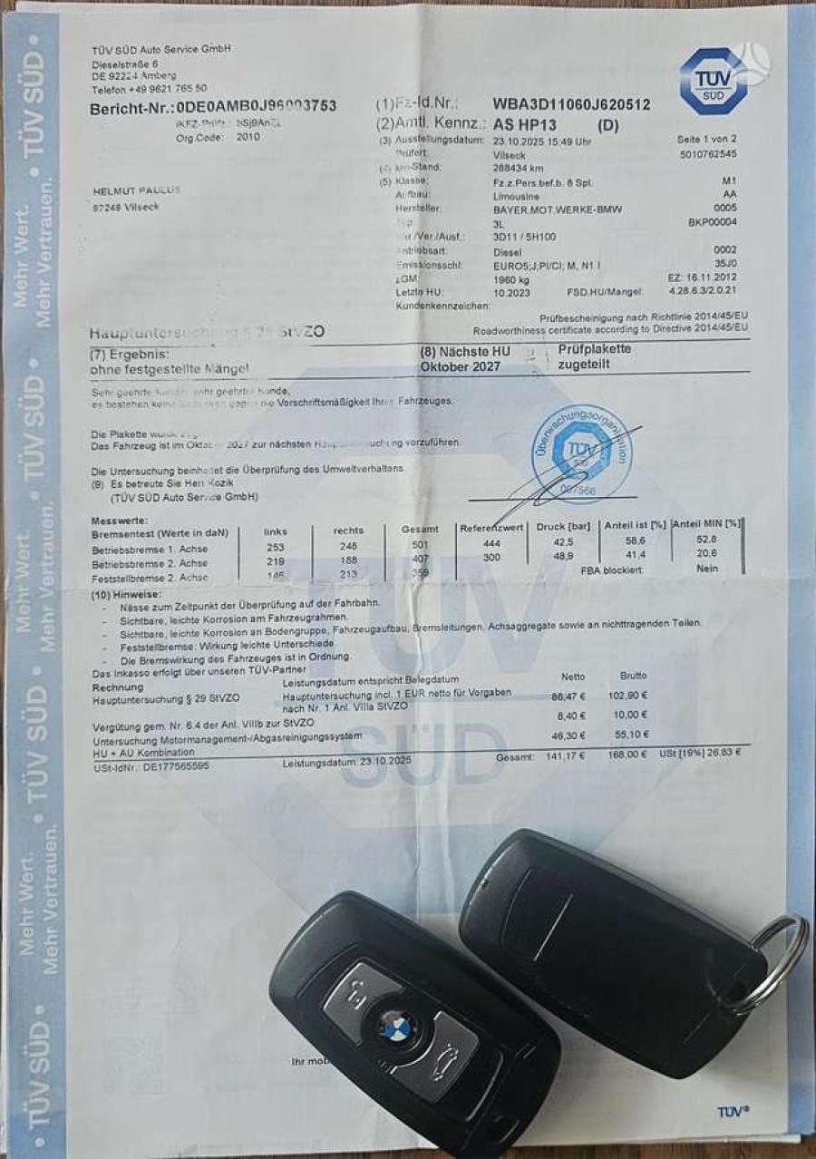 Melns BMW 318 2012 Ukmergė, ar dzinēja tilpumu 2.00 L un nobraukumu 301 tūkst. km par 6200 €, foto 25 vietnē AUTOMOTO.COM.LV