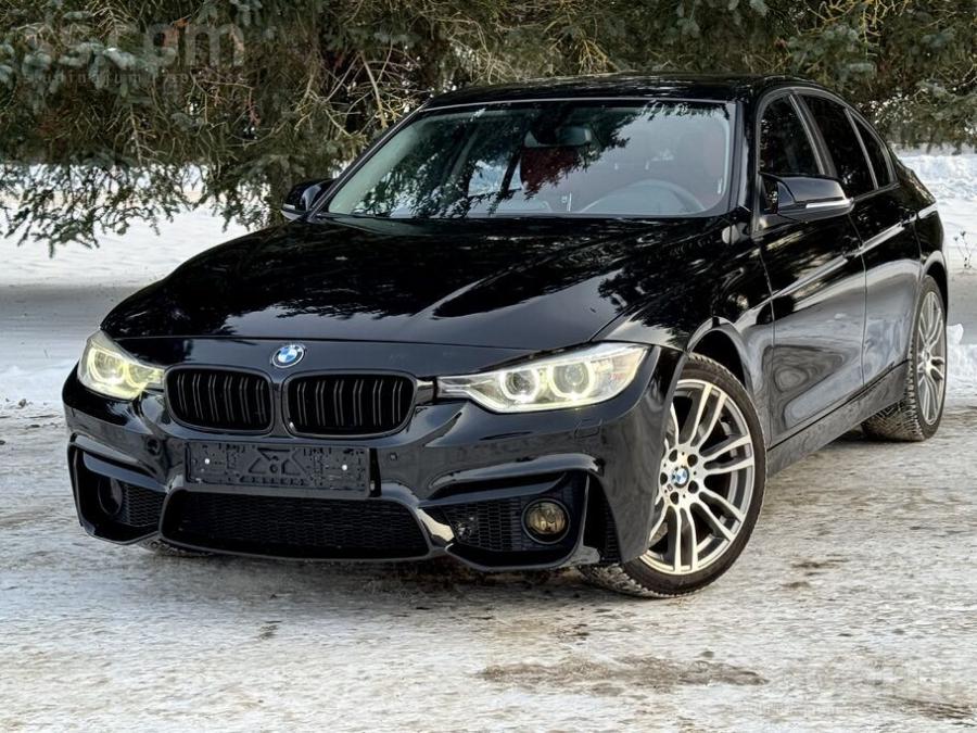 Black BMW 318 2014 in Jelgava, with an engine capacity of 2.00 L and mileage of 243 thousand km for 10800 €, photo 1 on AUTOMOTO.COM.LV