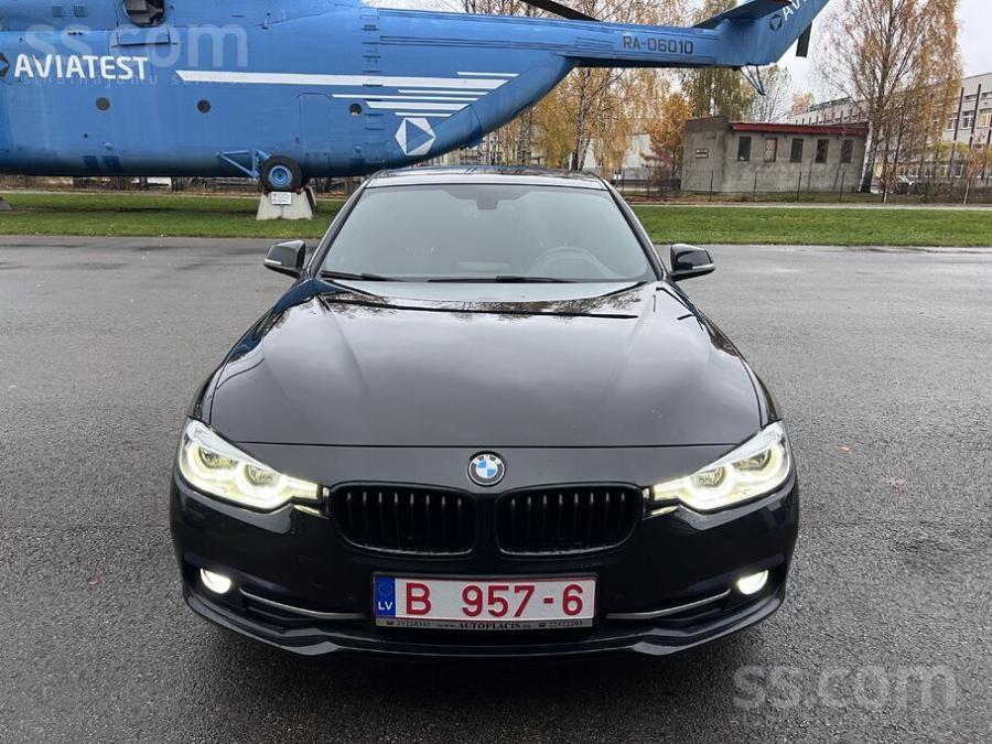 Black BMW 318 2016 in Riga, with an engine capacity of 2.00 L and mileage of 168 thousand km for 14950 €, photo 2 on AUTOMOTO.COM.LV