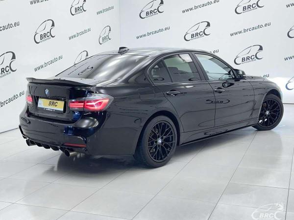 Black BMW 318 2016 in Vilnius, with an engine capacity of 1.50 L and mileage of 95 thousand km for 9900 €, photo 3 on AUTOMOTO.COM.LV