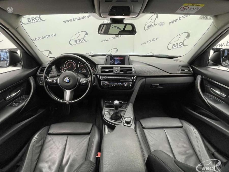 Black BMW 318 2016 in Vilnius, with an engine capacity of 1.50 L and mileage of 95 thousand km for 9900 €, photo 4 on AUTOMOTO.COM.LV
