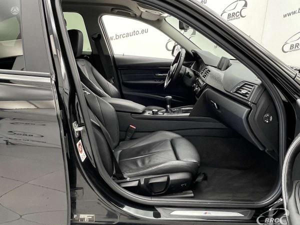 Black BMW 318 2016 in Vilnius, with an engine capacity of 1.50 L and mileage of 95 thousand km for 9900 €, photo 5 on AUTOMOTO.COM.LV