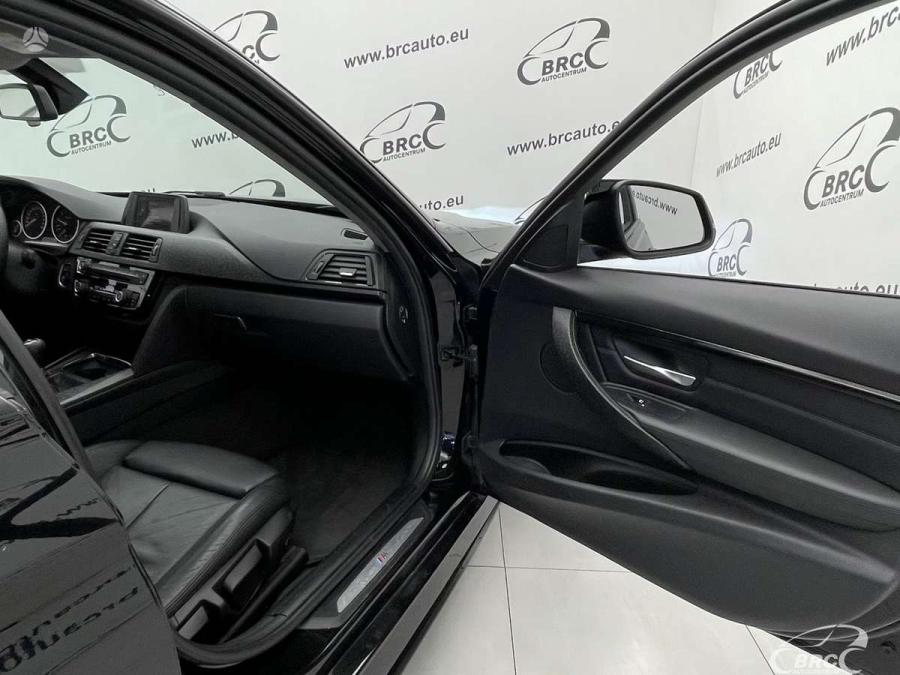 Black BMW 318 2016 in Vilnius, with an engine capacity of 1.50 L and mileage of 95 thousand km for 9900 €, photo 9 on AUTOMOTO.COM.LV