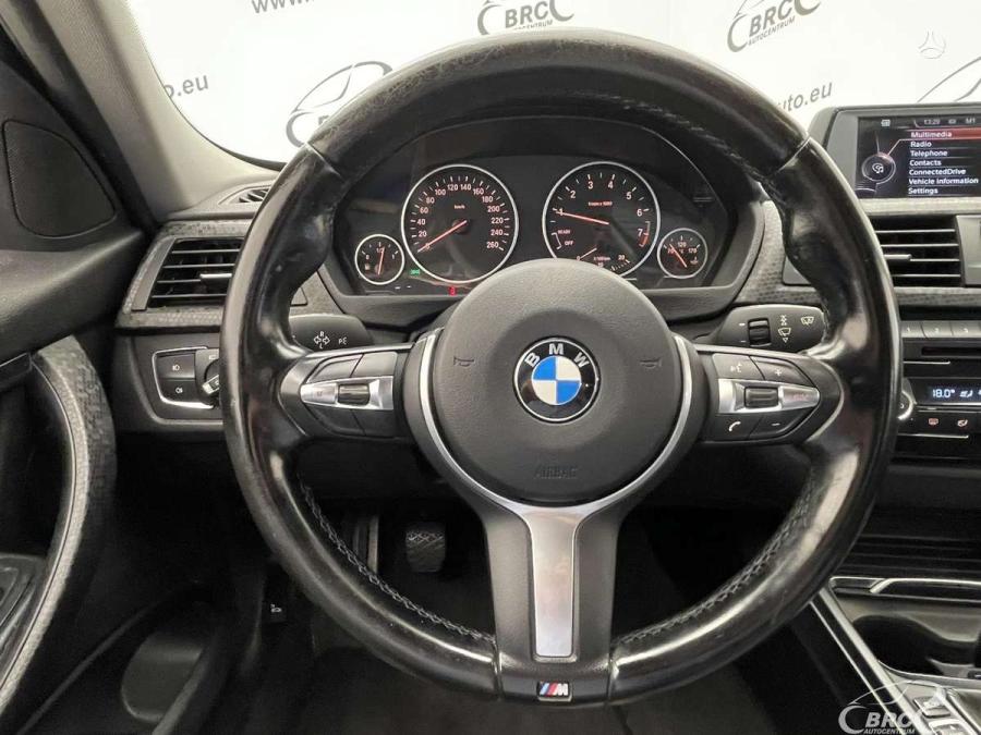 Black BMW 318 2016 in Vilnius, with an engine capacity of 1.50 L and mileage of 95 thousand km for 9900 €, photo 27 on AUTOMOTO.COM.LV