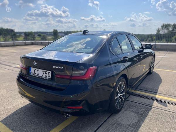 Black BMW 318 2019 in Vilnius, with an engine capacity of 2.00 L and mileage of 163 thousand km for 17899 €, photo 8 on AUTOMOTO.COM.LV