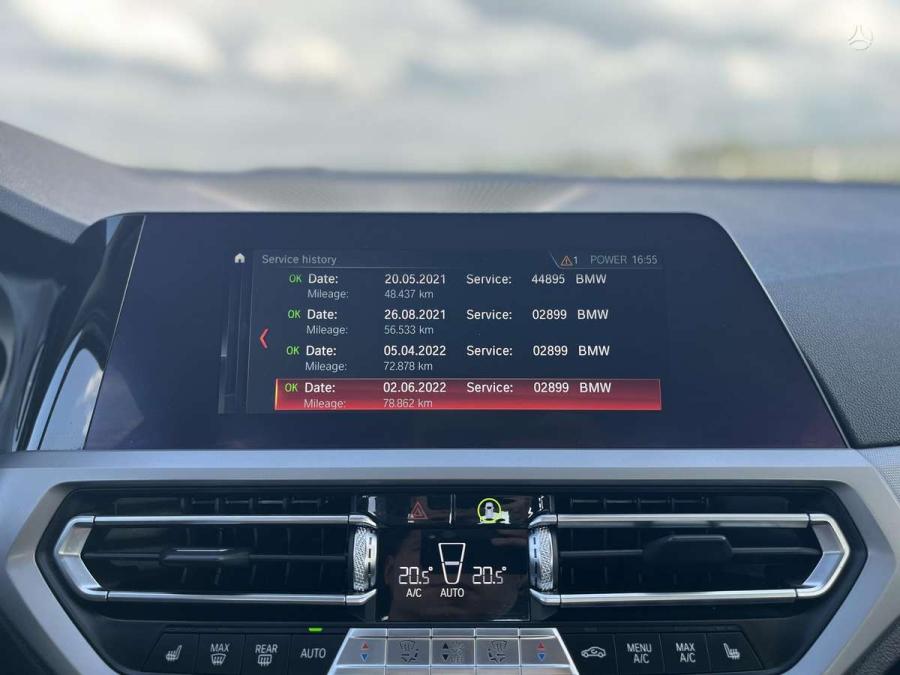 Black BMW 318 2019 in Vilnius, with an engine capacity of 2.00 L and mileage of 163 thousand km for 16599 €, photo 23 on AUTOMOTO.COM.LV