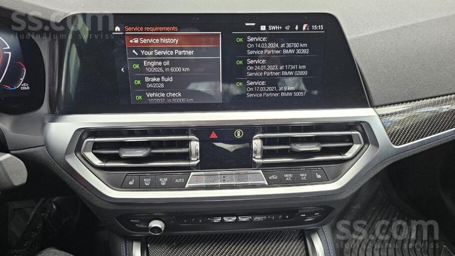 Black BMW 318 2021 in Daugavpils, with an engine capacity of 2.00 L and mileage of 60 thousand km for 29500 €, photo 14 on AUTOMOTO.COM.LV