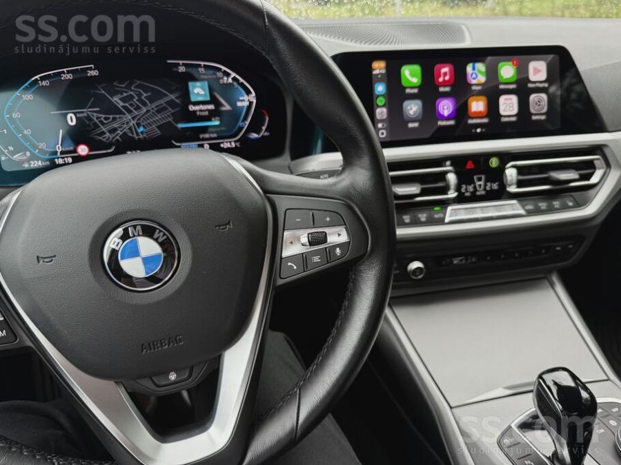 Black BMW 318 2022 in Riga, with an engine capacity of 2.00 L and mileage of 65 thousand km for 25800 €, photo 20 on AUTOMOTO.COM.LV