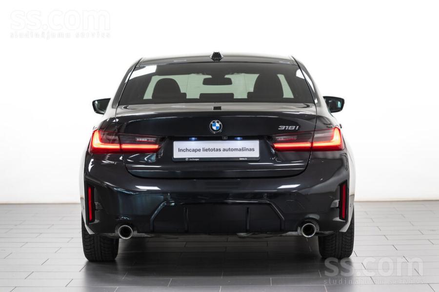 Black BMW 318 2024 in Riga, with an engine capacity of 2.00 L and mileage of 49 thousand km for 36500 €, photo 5 on AUTOMOTO.COM.LV
