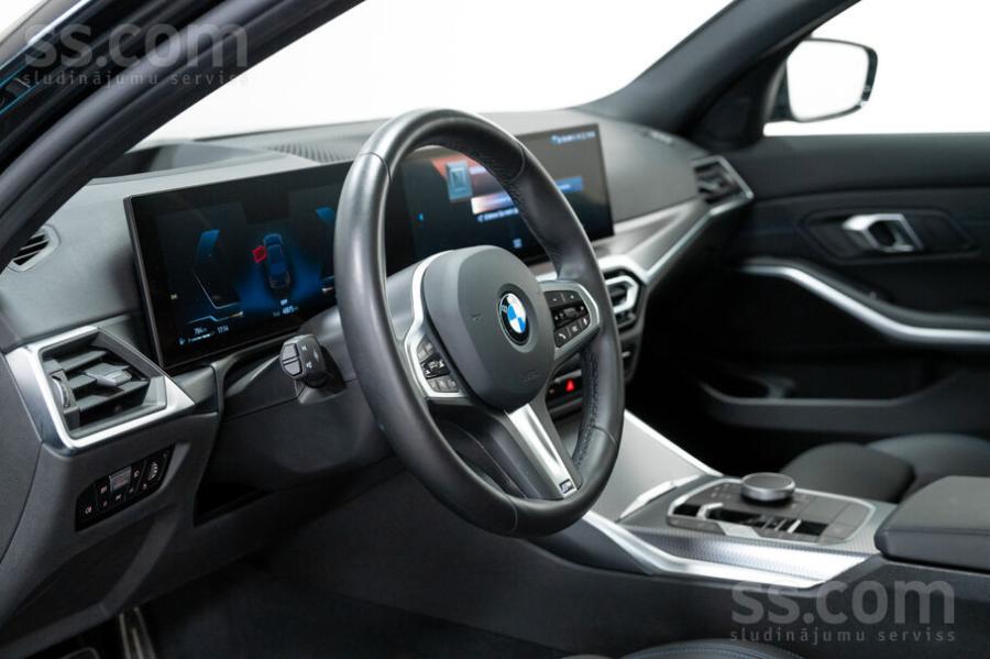 Black BMW 318 2024 in Riga, with an engine capacity of 2.00 L and mileage of 49 thousand km for 36500 €, photo 16 on AUTOMOTO.COM.LV