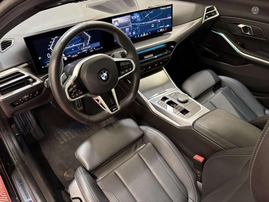 Black BMW 318 2025 in Vilnius, with an engine capacity of 1.97 L and mileage of 18 thousand km for 34500 €, photo 12 on AUTOMOTO.COM.LV