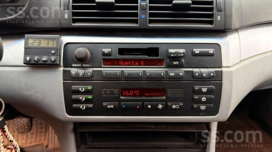 Black BMW 318 2000 in Riga, with an engine capacity of 1.90 L and mileage of 377 thousand km for 1250 €, photo 13 on AUTOMOTO.COM.LV
