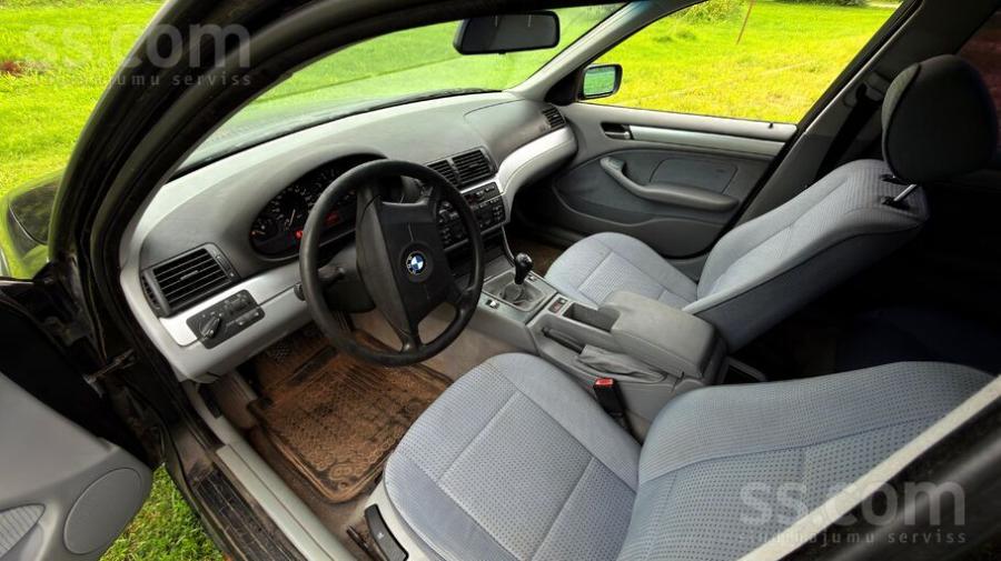 Black BMW 318 2000 in Riga, with an engine capacity of 1.90 L and mileage of 377 thousand km for 1250 €, photo 14 on AUTOMOTO.COM.LV