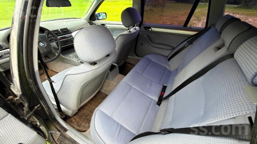 Black BMW 318 2000 in Riga, with an engine capacity of 1.90 L and mileage of 377 thousand km for 1250 €, photo 17 on AUTOMOTO.COM.LV