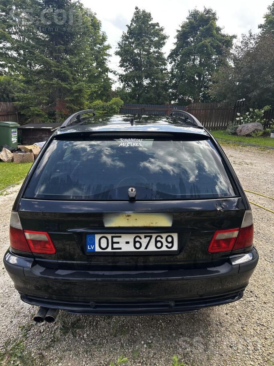 Black BMW 318 2003 in Riga, with an engine capacity of 2.00 L and mileage of 375 thousand km for 2500 €, photo 6 on AUTOMOTO.COM.LV