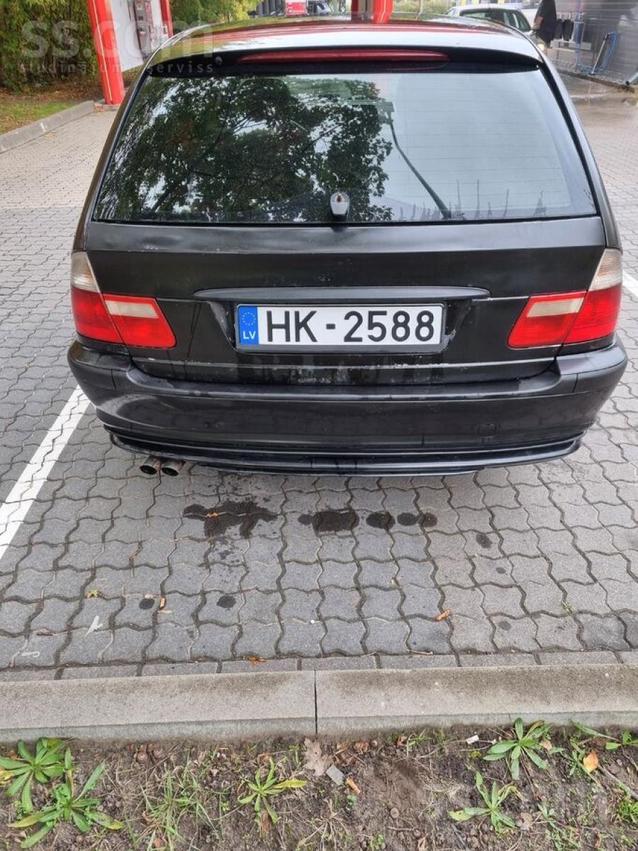 Black BMW 318 2003 in Jelgava, with an engine capacity of 2.50 L and mileage of 388 thousand km for 2500 €, photo 7 on AUTOMOTO.COM.LV