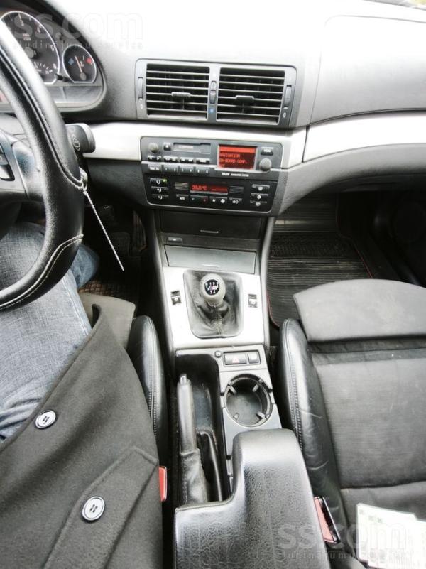 Black BMW 318 2003 in Tukums, with an engine capacity of 2.00 L and mileage of 420 thousand km for 1650 €, photo 8 on AUTOMOTO.COM.LV