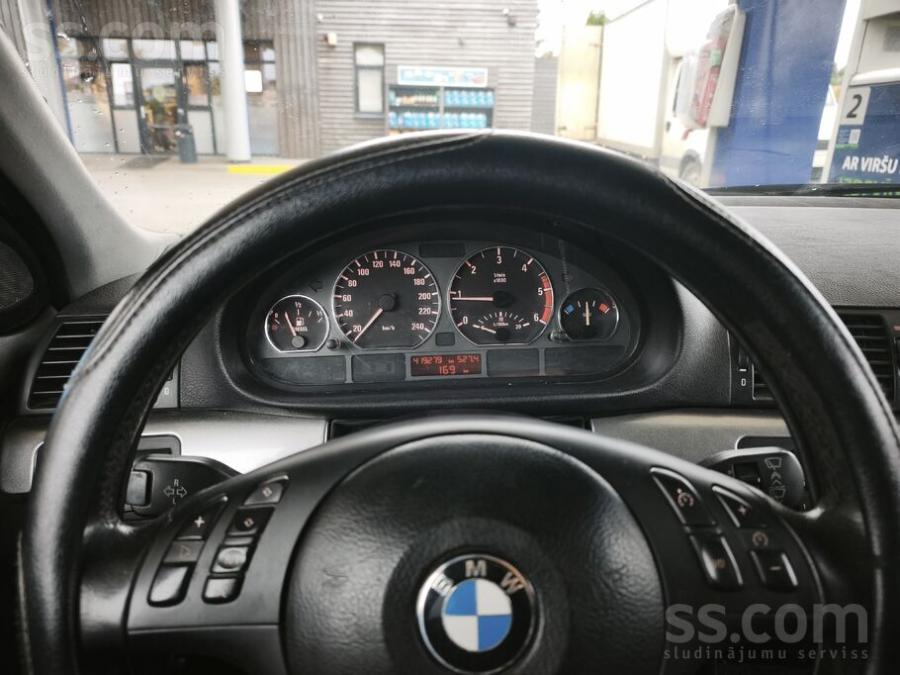 Black BMW 318 2003 in Tukums, with an engine capacity of 2.00 L and mileage of 420 thousand km for 1650 €, photo 9 on AUTOMOTO.COM.LV