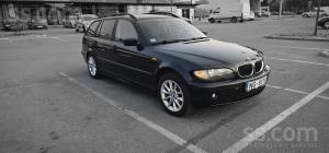 Black BMW 318 2004 in Riga, with an engine capacity of 2.00 L and mileage of 380 thousand km for 1750 €, photo 1 on AUTOMOTO.COM.LV