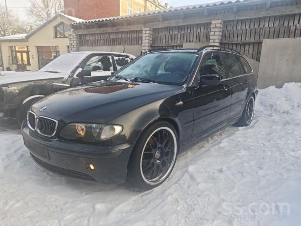 Black BMW 318 2004 in Liepaja, with an engine capacity of 2.00 L and mileage of 350 thousand km for 1500 €, photo 1 on AUTOMOTO.COM.LV