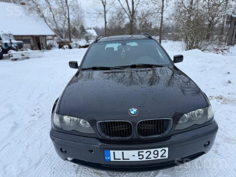Black BMW 318 2005 in Balvi, with an engine capacity of 2.00 L and mileage of 288 thousand km for 2500 €, photo 1 on AUTOMOTO.COM.LV