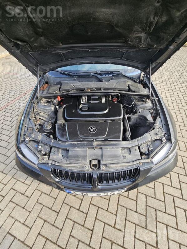 Black BMW 318 2007 in Tukums, with an engine capacity of 2.00 L and mileage of 413 thousand km for 2300 €, photo 7 on AUTOMOTO.COM.LV