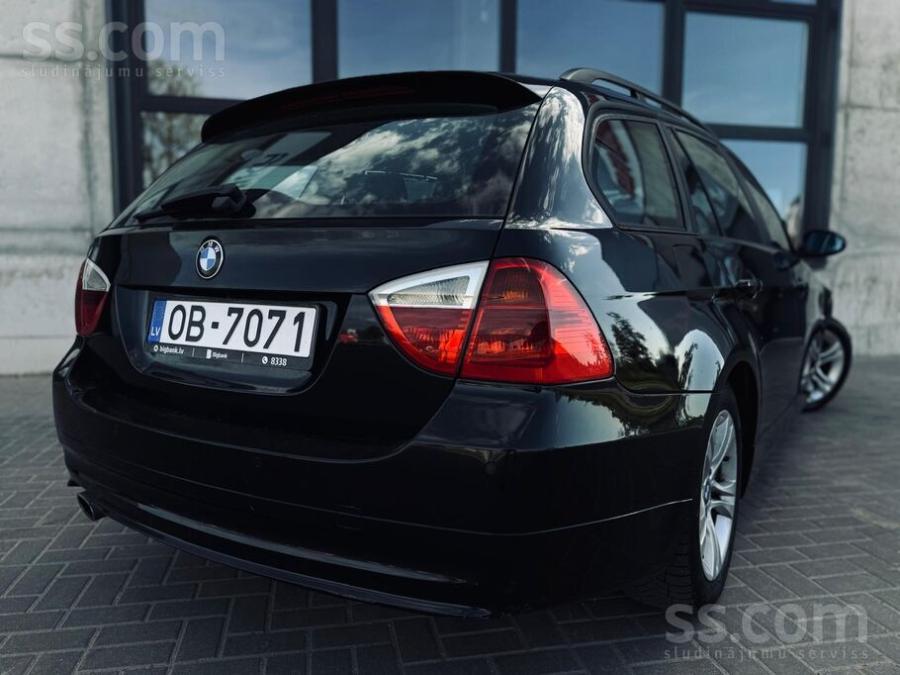 Black BMW 318 2008 in Cesis, with an engine capacity of 2.00 L and mileage of 0 thousand km for 14500 €, photo 5 on AUTOMOTO.COM.LV