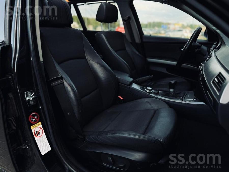Black BMW 318 2008 in Cesis, with an engine capacity of 2.00 L and mileage of 0 thousand km for 14500 €, photo 15 on AUTOMOTO.COM.LV