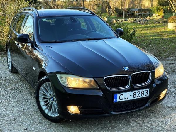 Black BMW 318 2008 in Riga, with an engine capacity of 2.00 L and mileage of 300 thousand km for 4900 €, photo 1 on AUTOMOTO.COM.LV
