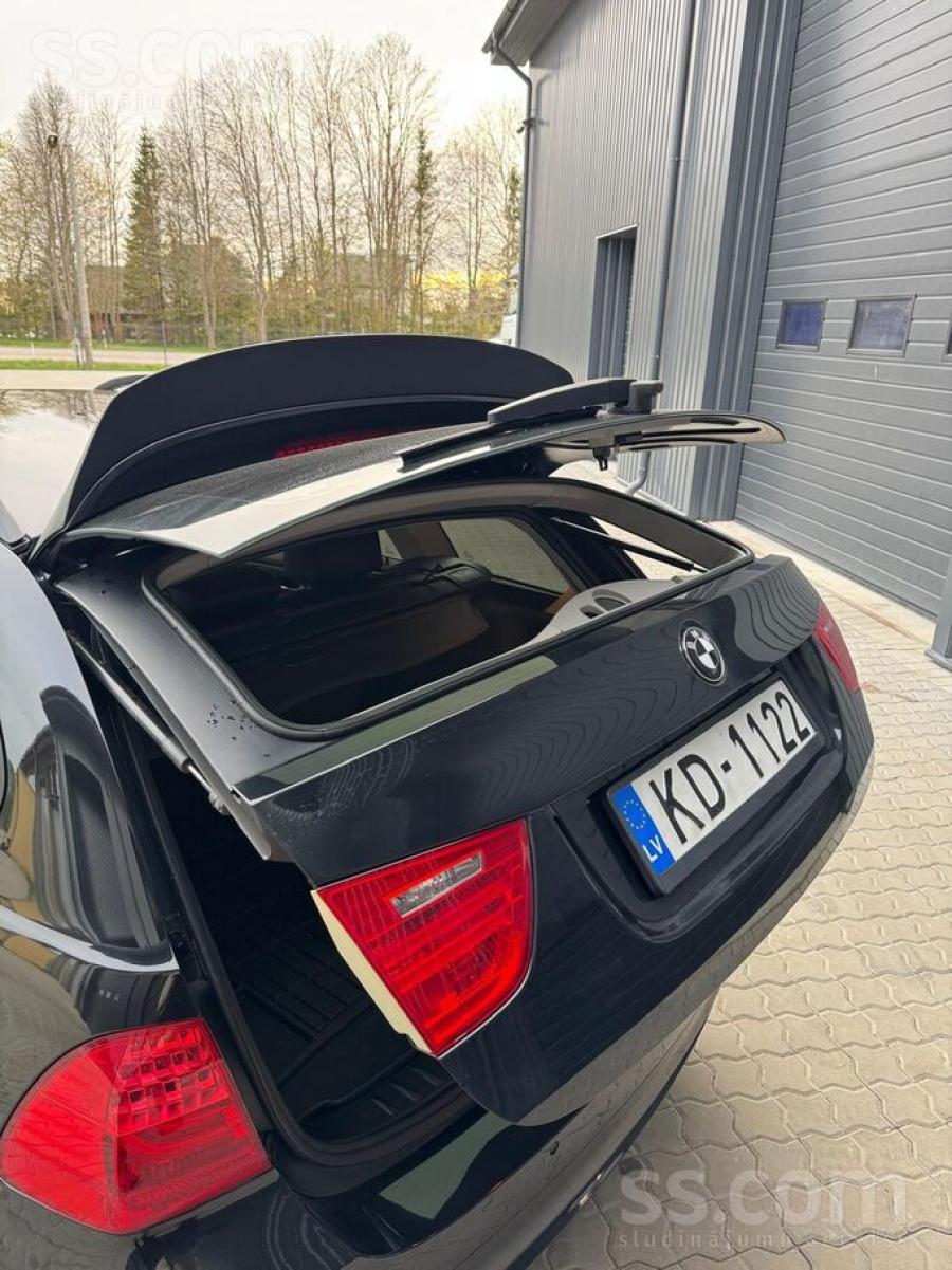 Black BMW 318 2008 in Talsi, with an engine capacity of 2.00 L and mileage of 379 thousand km for 6700 €, photo 14 on AUTOMOTO.COM.LV