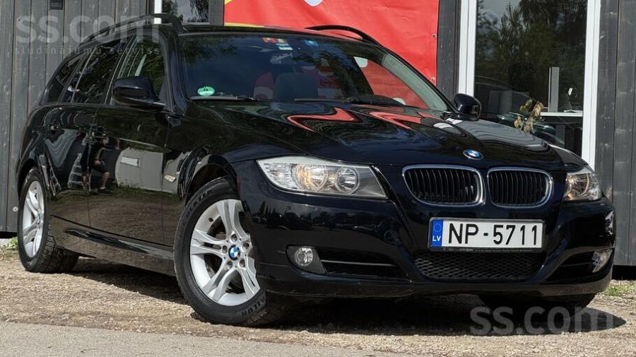 Black BMW 318 2008 in Riga, with an engine capacity of 2.00 L and mileage of 252 thousand km for 3990 €, photo 1 on AUTOMOTO.COM.LV