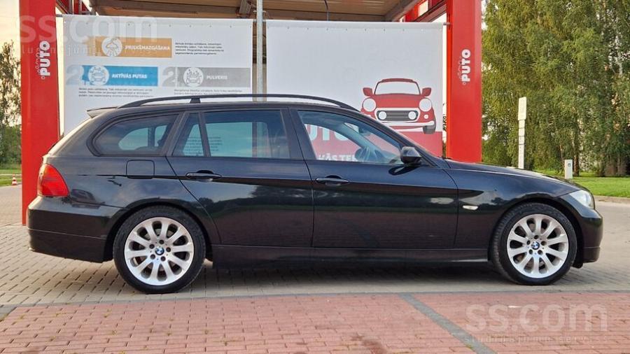 Black BMW 318 2008 in Jelgava, with an engine capacity of 2.00 L and mileage of 180 thousand km for 3950 €, photo 3 on AUTOMOTO.COM.LV