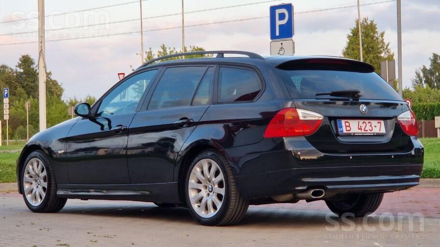 Black BMW 318 2008 in Jelgava, with an engine capacity of 2.00 L and mileage of 180 thousand km for 3950 €, photo 6 on AUTOMOTO.COM.LV