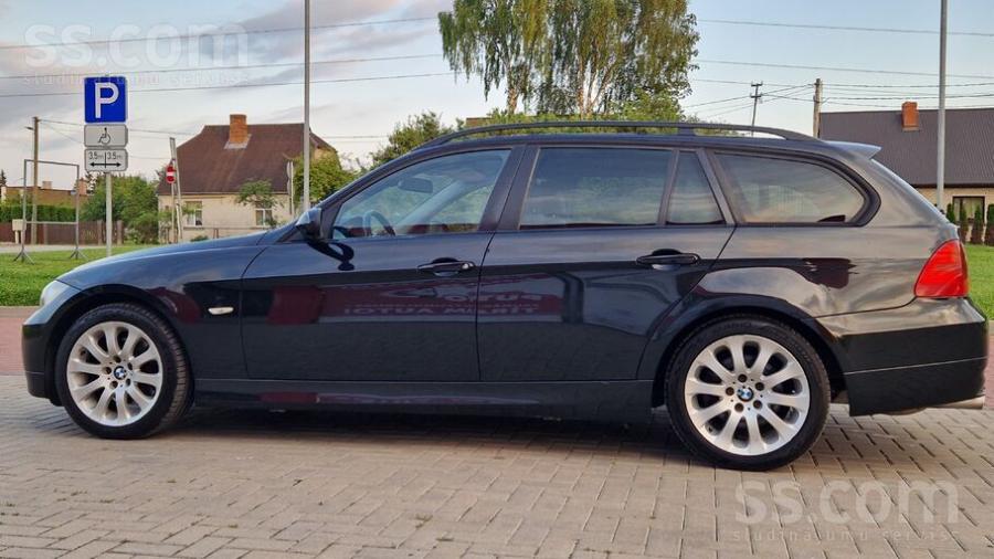Black BMW 318 2008 in Jelgava, with an engine capacity of 2.00 L and mileage of 180 thousand km for 3950 €, photo 7 on AUTOMOTO.COM.LV