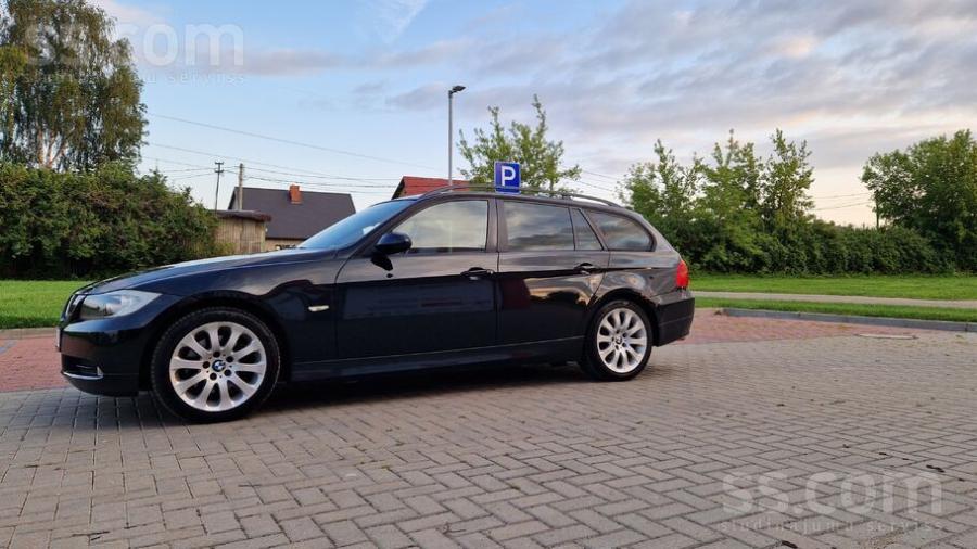 Black BMW 318 2008 in Jelgava, with an engine capacity of 2.00 L and mileage of 180 thousand km for 3950 €, photo 8 on AUTOMOTO.COM.LV