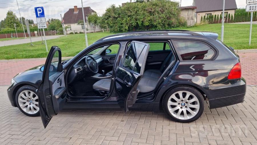 Black BMW 318 2008 in Jelgava, with an engine capacity of 2.00 L and mileage of 180 thousand km for 3950 €, photo 15 on AUTOMOTO.COM.LV