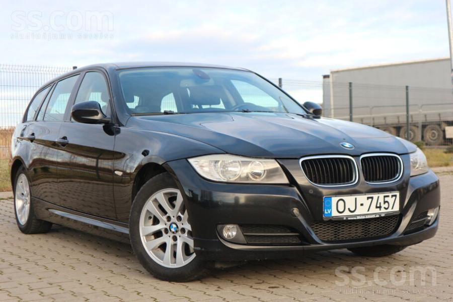 Black BMW 318 2009 in Riga, with an engine capacity of 2.00 L and mileage of 277 thousand km for 4250 €, photo 1 on AUTOMOTO.COM.LV