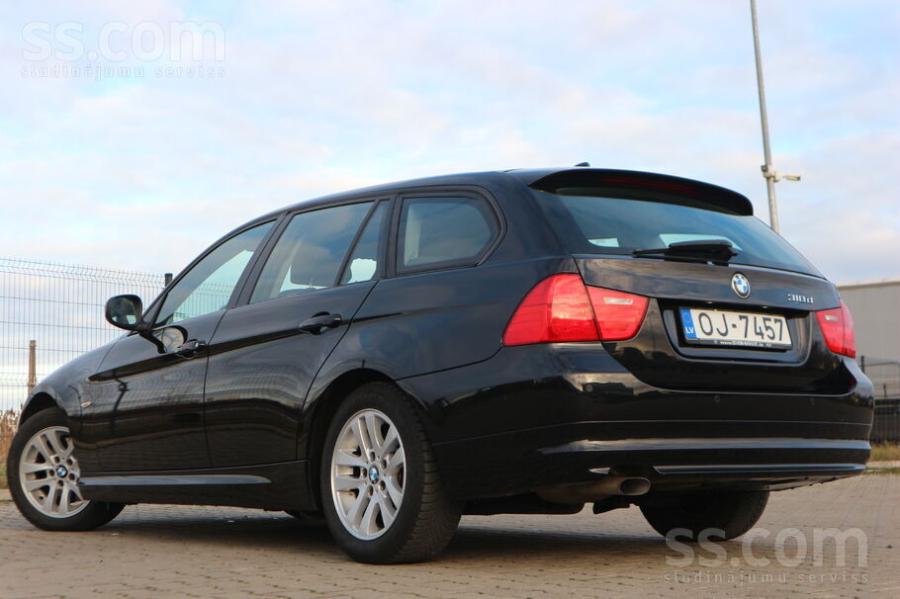 Black BMW 318 2009 in Riga, with an engine capacity of 2.00 L and mileage of 277 thousand km for 4250 €, photo 10 on AUTOMOTO.COM.LV