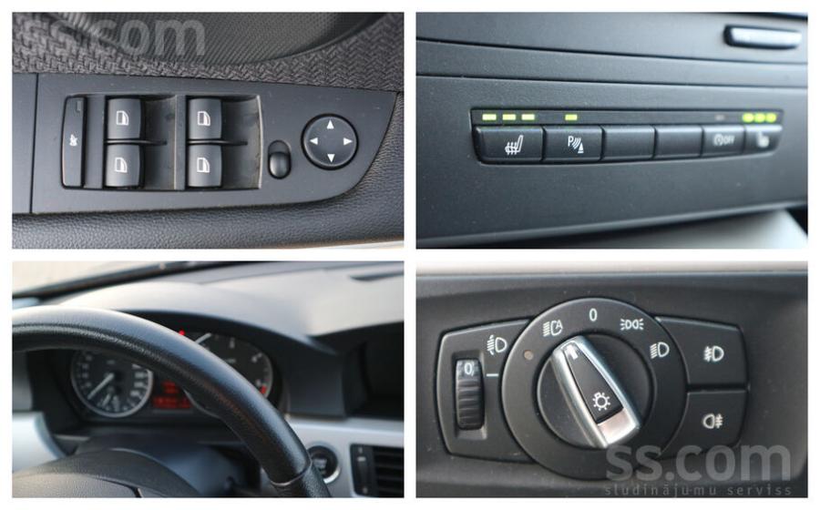 Black BMW 318 2009 in Riga, with an engine capacity of 2.00 L and mileage of 277 thousand km for 3900 €, photo 31 on AUTOMOTO.COM.LV