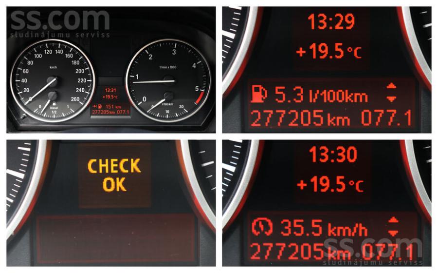 Black BMW 318 2009 in Riga, with an engine capacity of 2.00 L and mileage of 277 thousand km for 3900 €, photo 36 on AUTOMOTO.COM.LV