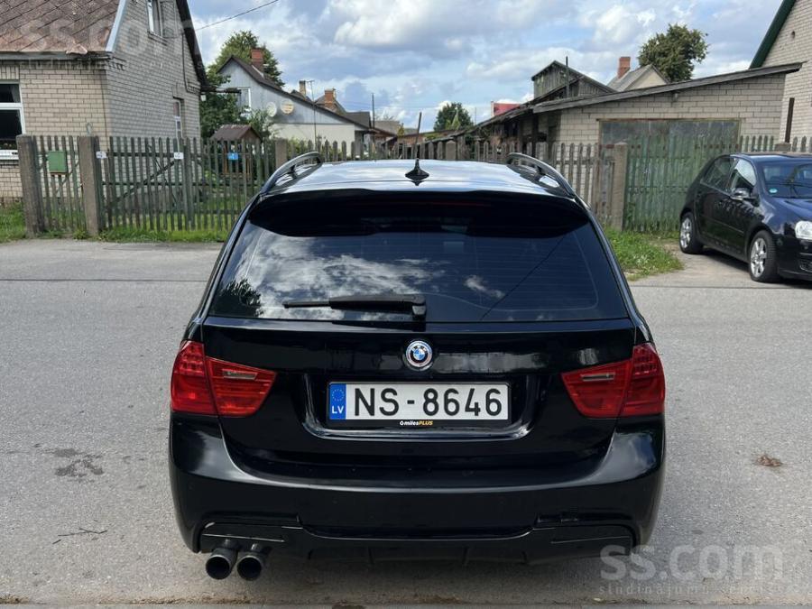 Black BMW 318 2009 in Daugavpils, with an engine capacity of 2.00 L and mileage of 310 thousand km for 3800 €, photo 7 on AUTOMOTO.COM.LV